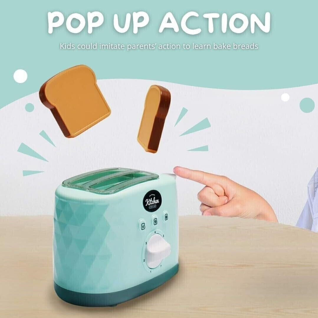 APXB My First Toaster Kids Playset – Realistic Pretend Kitchen Toy ...